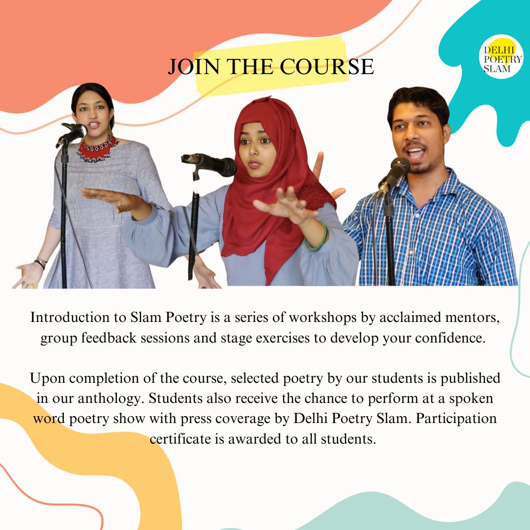 Introduction to Slam Poetry Course – Delhi Poetry Slam